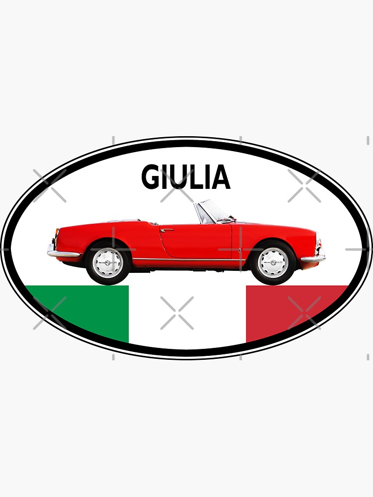 "Alfa Romeo Giulia 1964" Sticker for Sale by rogue-design | Redbubble