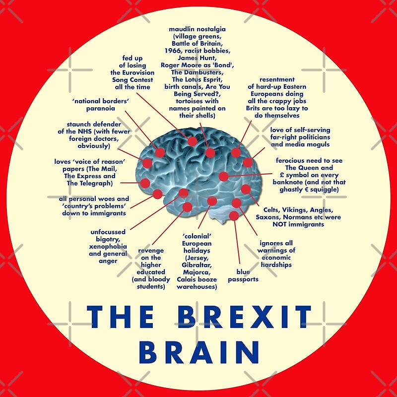 "THE BREXIT BRAIN - A GUIDE" by Clifford Hayes | Redbubble