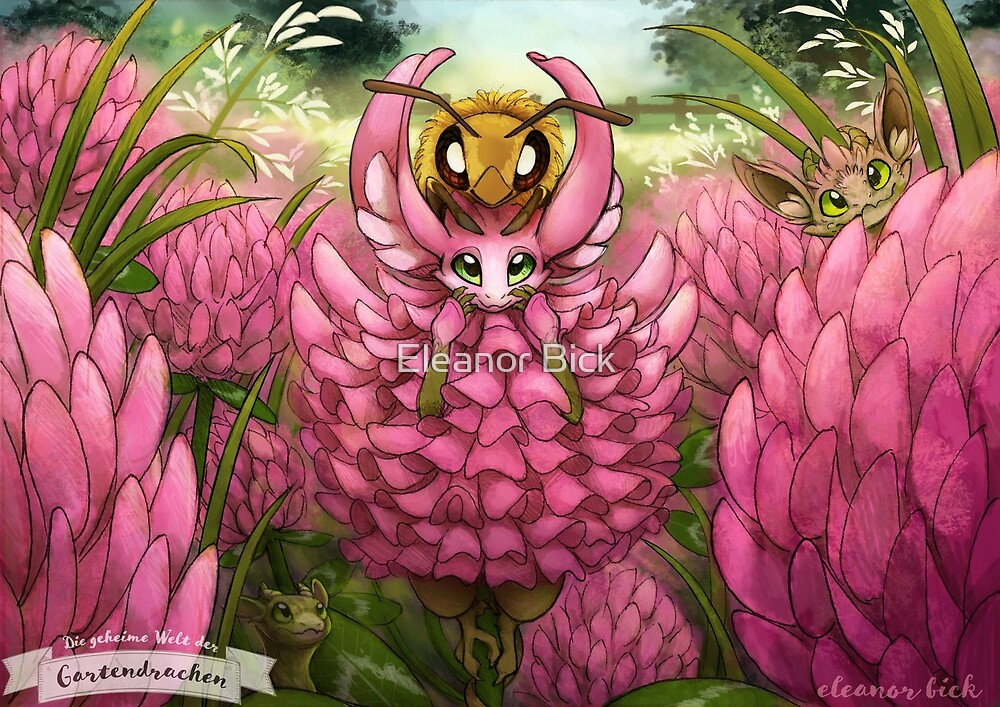 "Gardendragons - Clover Sprites" by Eleanor Bick | Redbubble