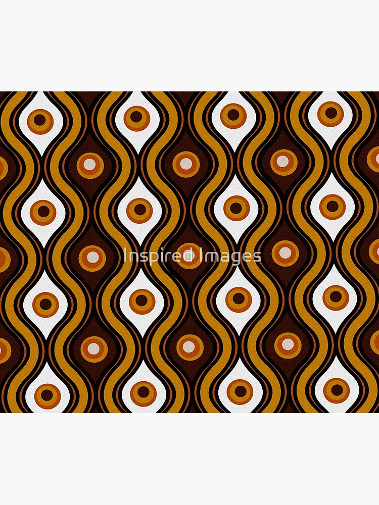 "Retro 1970's Style Seventies Vintage Pattern" Throw Blanket for Sale ...