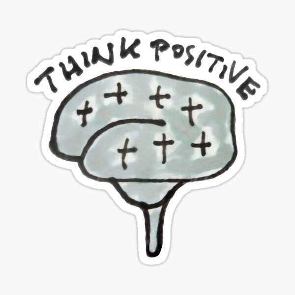 "Positive Thinking Concept Drawing" Sticker for Sale by DFLCreative ...