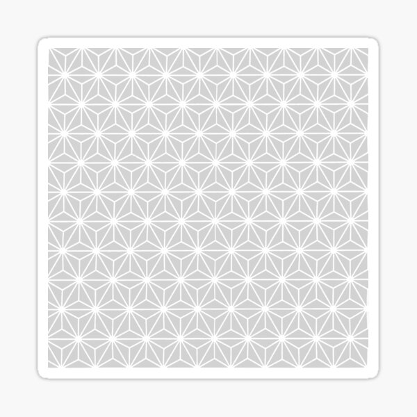 "Geometric Art Deco Style Triangles Star Pattern White On Pale Gray ...