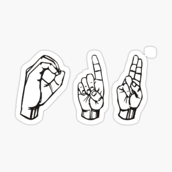 "odu" Sticker by jmsmiddle | Redbubble