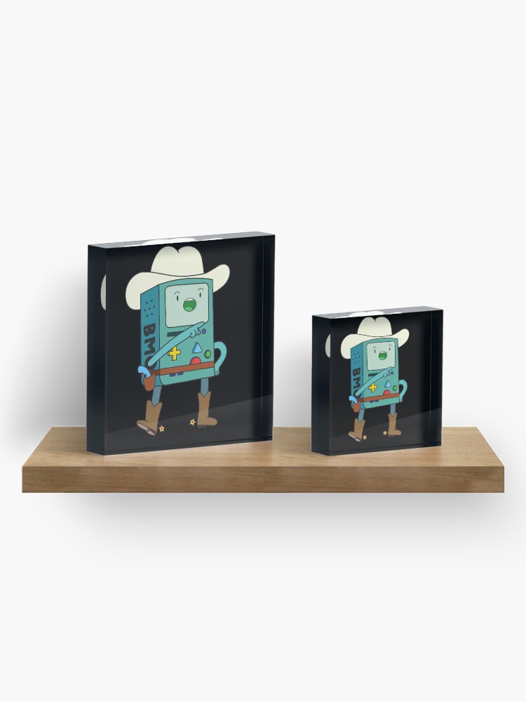 "BMO Cowboy" Acrylic Block for Sale by plushism | Redbubble