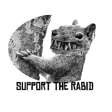 "Support the Rabid" Sticker for Sale by MeaganBragwell | Redbubble