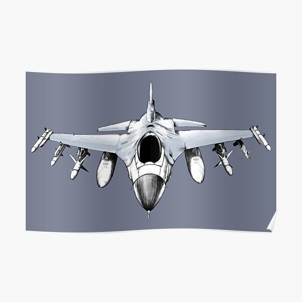 "F-16 Fighting Falcon" Poster by samanthagilbert | Redbubble