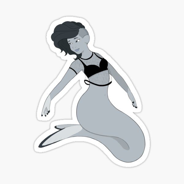 "Bala shark mermaid" Sticker by lirazartberger | Redbubble