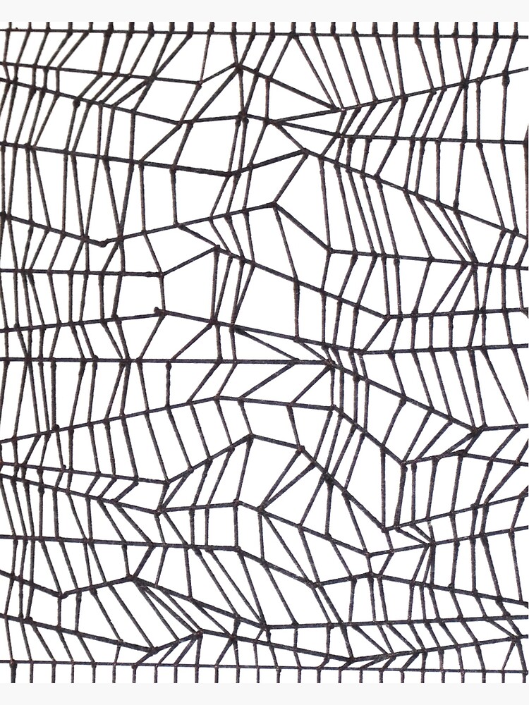 "Black and white unique weird strange line drawing abstract design" Art ...