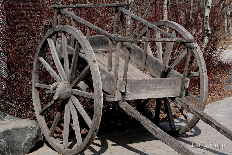 "Authentic Red River Cart" by Larry Trupp | Redbubble