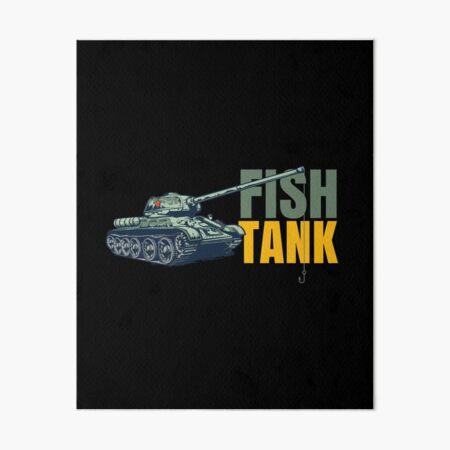 "Fish army tank fun design." Art Board Print by blive | Redbubble