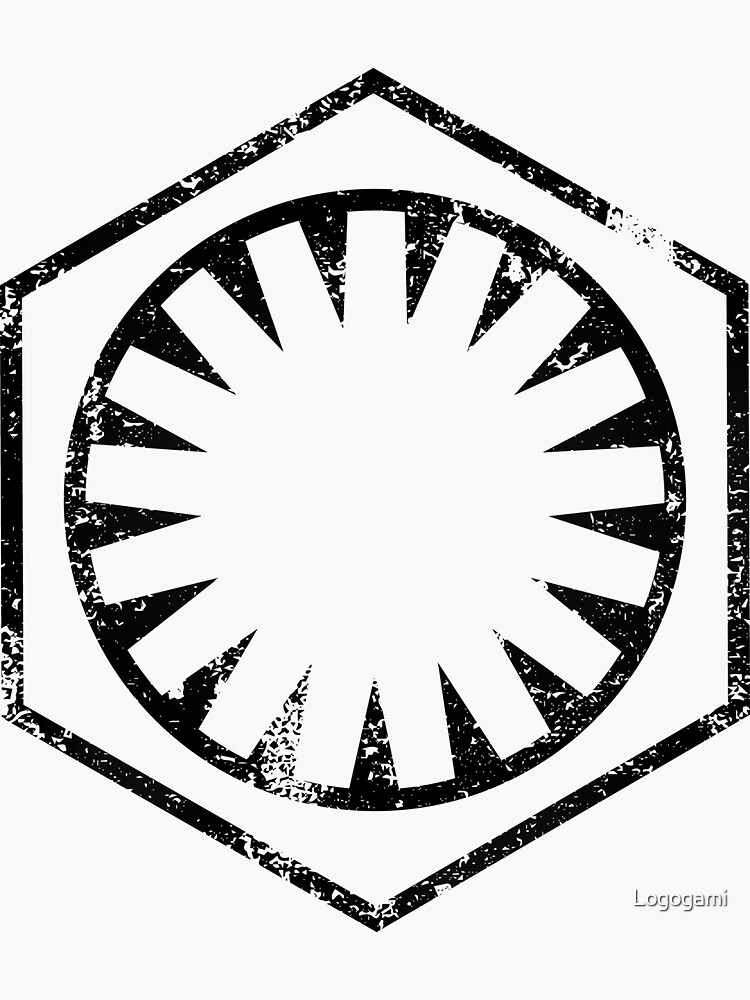 "First Order Logo · Distressed" Sticker for Sale by Logogami | Redbubble