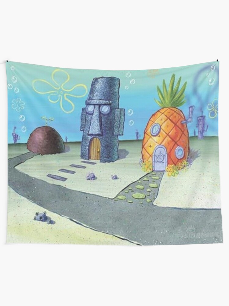 "Spongebob Squarepants" Tapestry by Radrollins | Redbubble