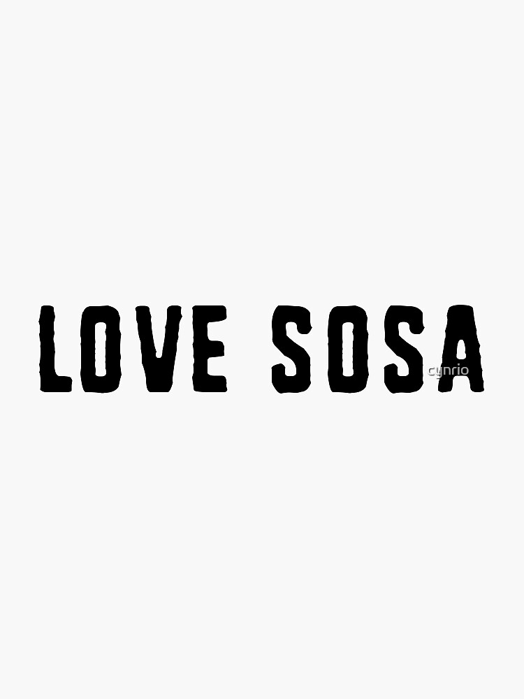 "Love Sosa (Cheif Keef) Transparent" Sticker for Sale by cynrio | Redbubble