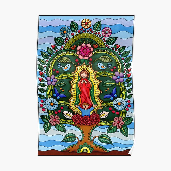 "Mexican Tree of Life #1" Poster for Sale by Colette-vd-Wal | Redbubble