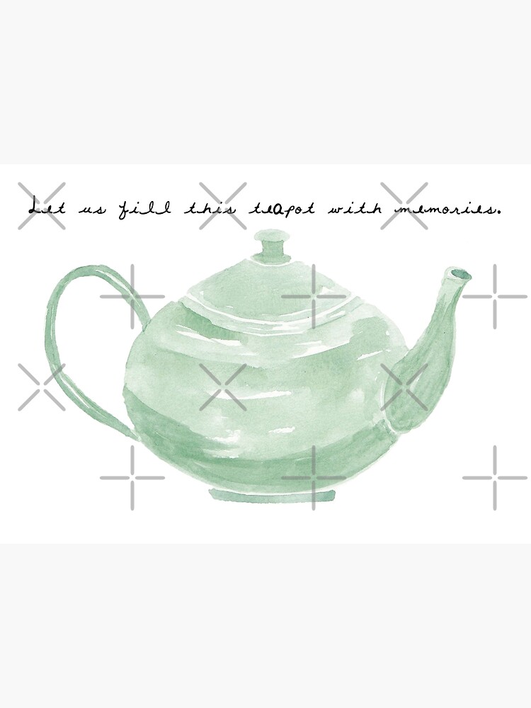 "Teapot with Text" Art Print for Sale by pickledbeets | Redbubble