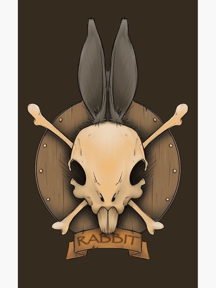 "Real Rabbit Skull" Art Print for Sale by crabro | Redbubble