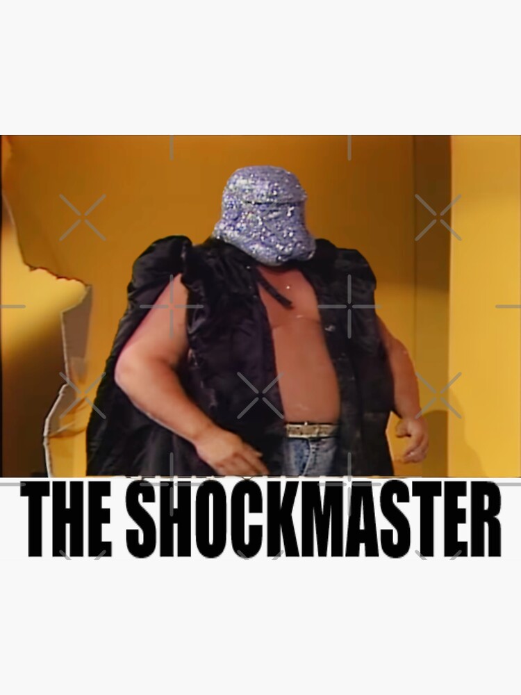"The Shockmaster" Sticker for Sale by Brownpants | Redbubble