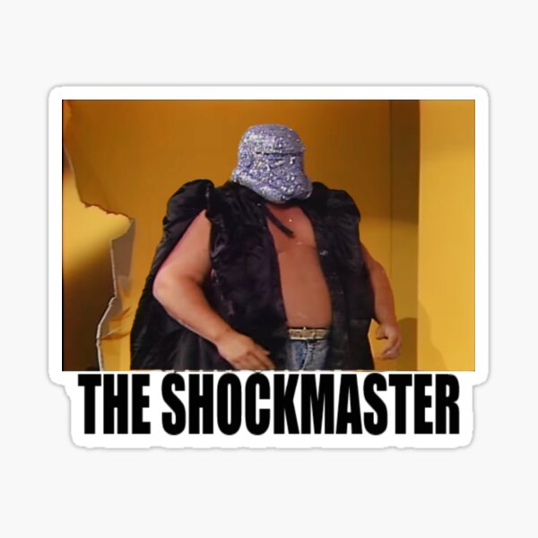 "The Shockmaster" Sticker for Sale by Brownpants | Redbubble