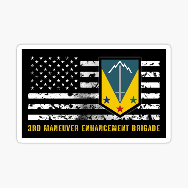 "3rd Maneuver Enhancement Brigade" Sticker by MilitaryCandA | Redbubble