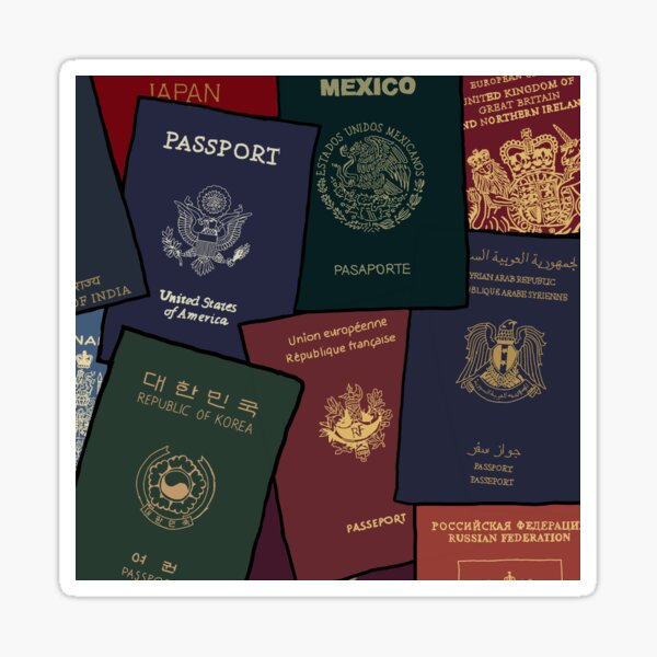 "Passports" Sticker for Sale by adamse7 | Redbubble
