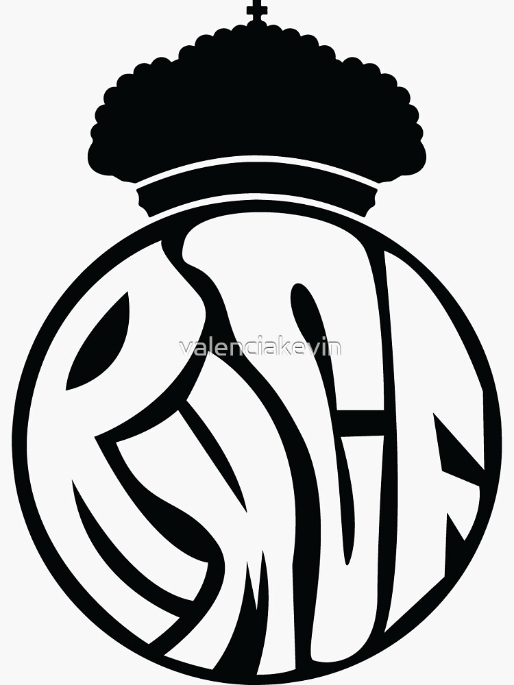 "Custom Real Madrid Logo" Sticker for Sale by valenciakevin | Redbubble