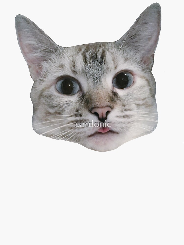 "Blep" Sticker for Sale by sardonic | Redbubble