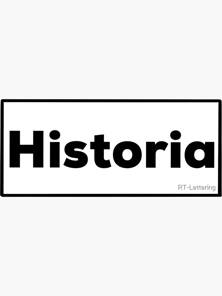Pegatina «Historia - Carpeta / Carpeta» de RT-Lettering | Redbubble
