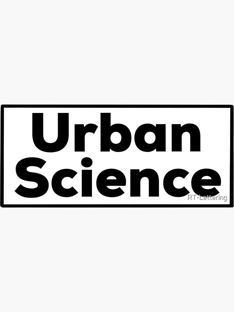 "Urban Science - Folder/Binder" Sticker by RT-Lettering | Redbubble