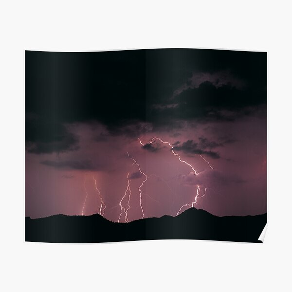 "Lightning Night" Poster for Sale by shameshame | Redbubble