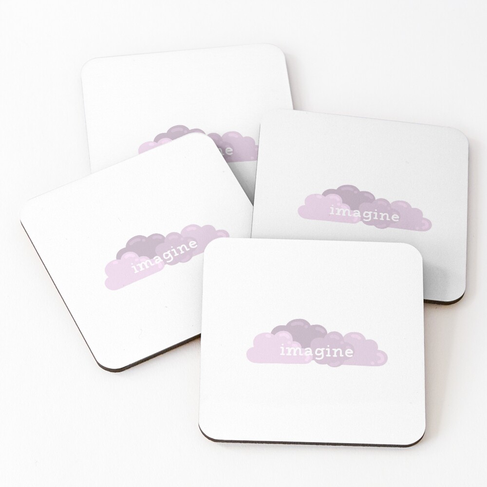 ""Imagine" Clouds" Sticker for Sale by cherrymagnet | Redbubble