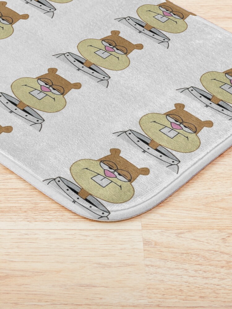 "Sandy Cheeks" Bath Mat for Sale by tstefanakos17 | Redbubble