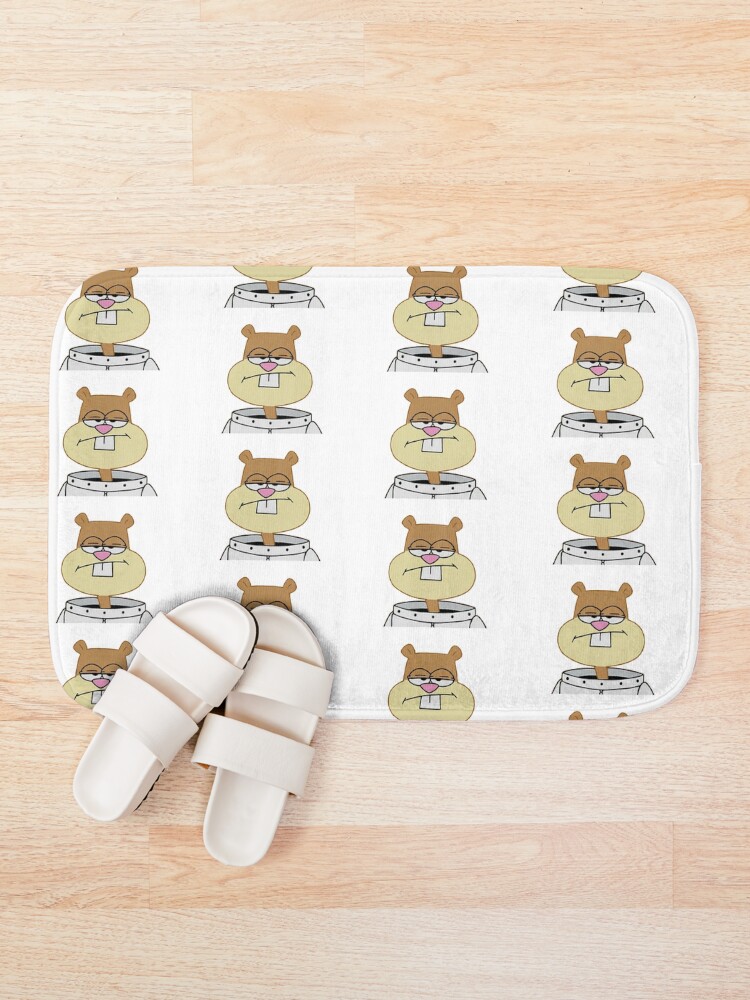 "Sandy Cheeks" Bath Mat for Sale by tstefanakos17 | Redbubble