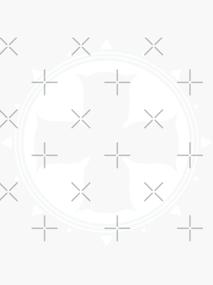"Cross of Asmodeus III" Sticker for Sale by JacJaq | Redbubble