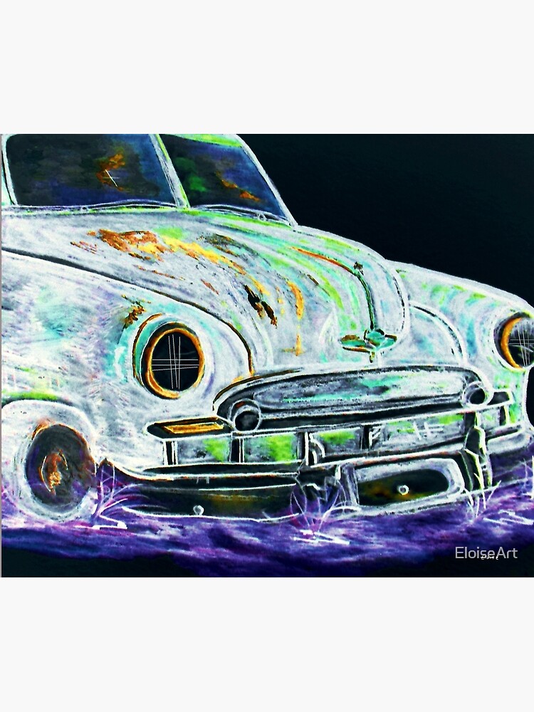 "Ghost Car" Poster by EloiseArt | Redbubble