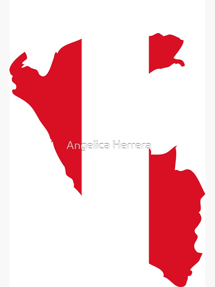 Imán for Sale con la obra «Mapa de Perú con colores de la bandera» de ...