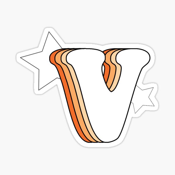 Letter V Stickers | Redbubble