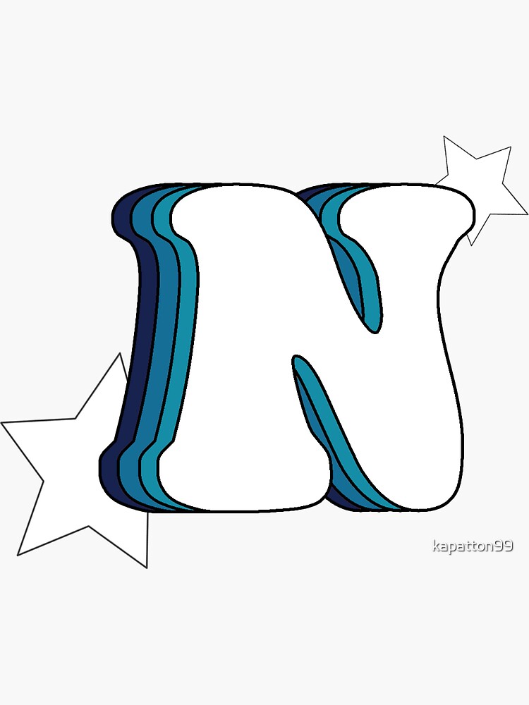 Letter-n Stickers for Sale | Redbubble
