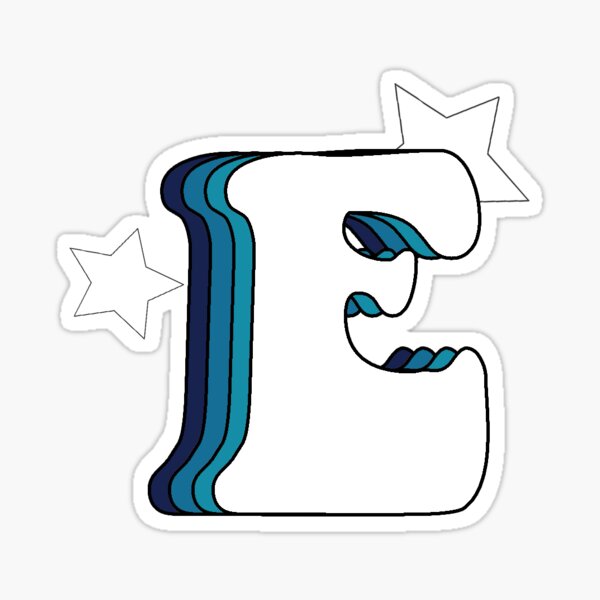 E Stickers | Redbubble