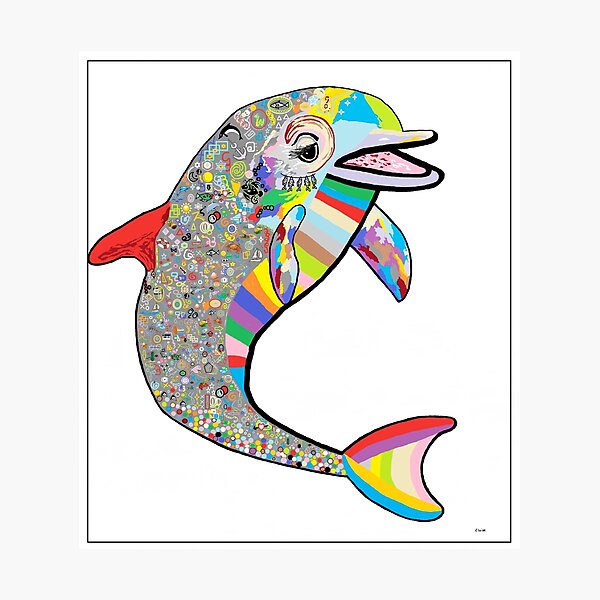 "Dolphin - The Devil's in the Details" Photographic Print by EloiseArt ...