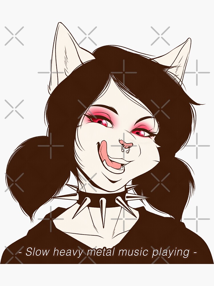"Goth cat" Sticker by lllllMiXlllll | Redbubble