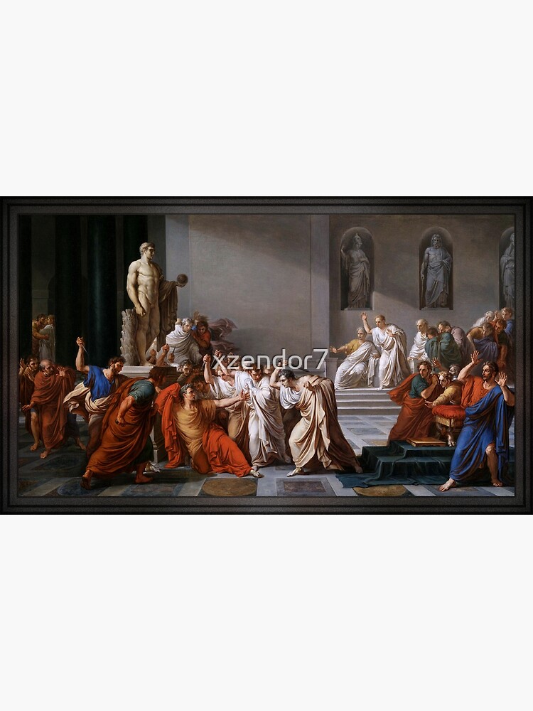 "La morte di Cesare (The Assassination of Julius Caesar) by Vincenzo Camuccini" Art Print by ...