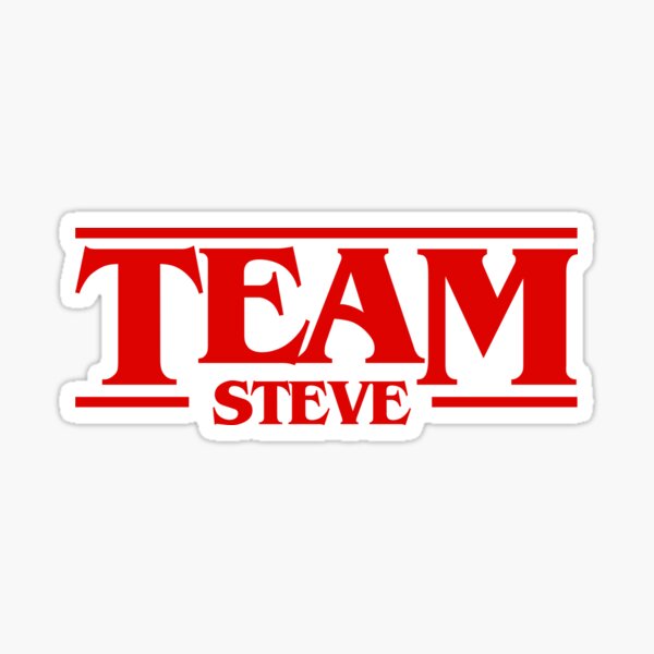 "Stranger Things Team Steve (Bold Red)" Sticker for Sale by ...