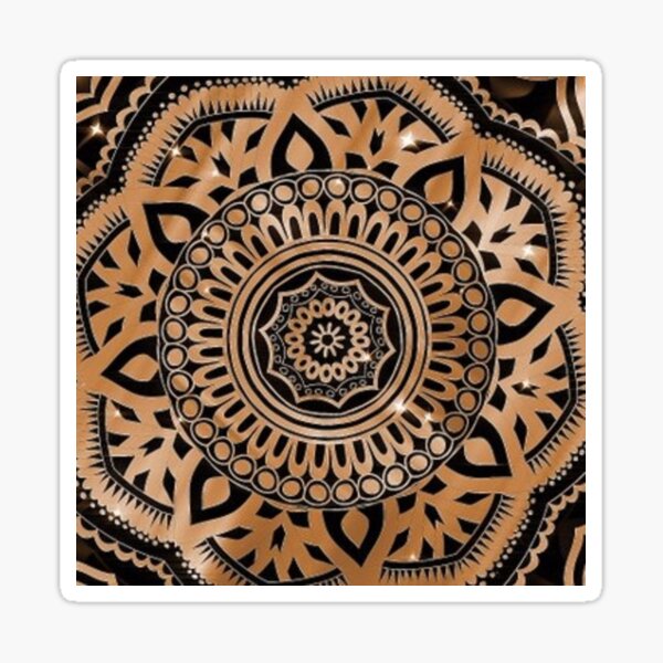 "Gold Mandala" Sticker for Sale by CDonato | Redbubble