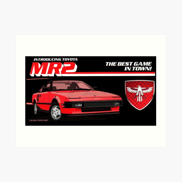 "TOYOTA MR2" Art Print by ThrowbackMotors | Redbubble