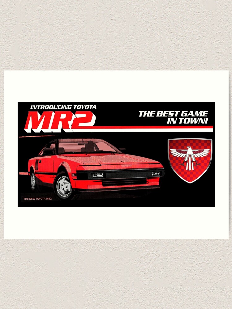 "TOYOTA MR2" Art Print by ThrowbackMotors | Redbubble
