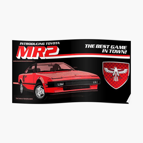 "TOYOTA MR2" Poster for Sale by ThrowbackMotors | Redbubble