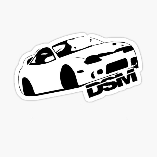 "Eclipse 2G w DSM Logo" Sticker by dominikz96 | Redbubble
