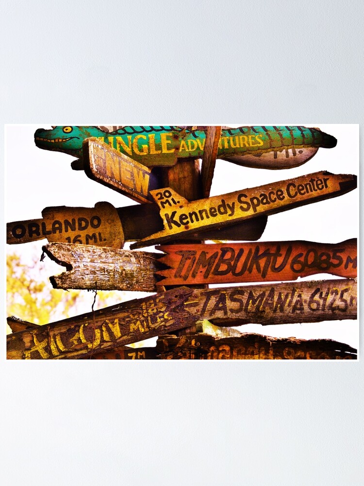 "WHICH WAY DO WE GO?" Poster for Sale by kathyholliker | Redbubble