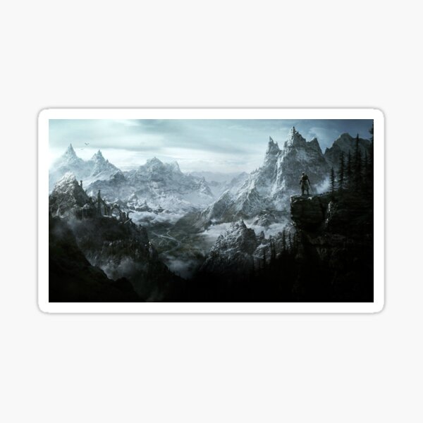 "Skyrim " Sticker for Sale by Esculor | Redbubble