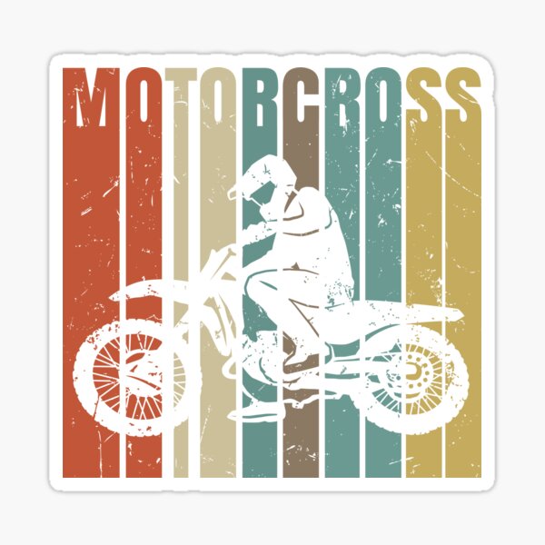 Vintage Motocross Stickers | Redbubble